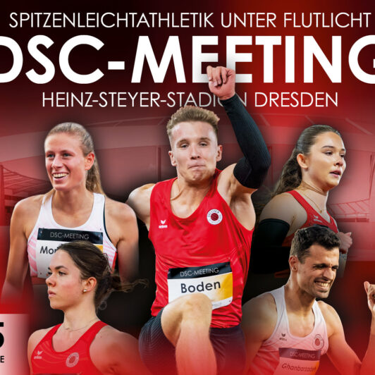 Großes DSC-Leichtathletik-Meeting "Goldenes Oval" zur Eröffnung am 30 ...